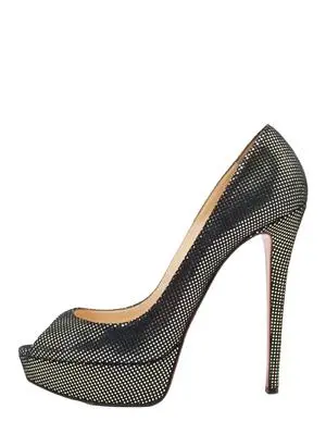 CHRISTIAN LOUBOUTIN 150mm Embellished Peep-toe Pumps - Black