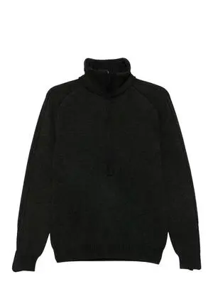 Versace 2000s Half-zip Wool Sweater - Green