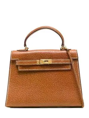 Hermès Mini Kelly Sellier Two-way Bag - Brown