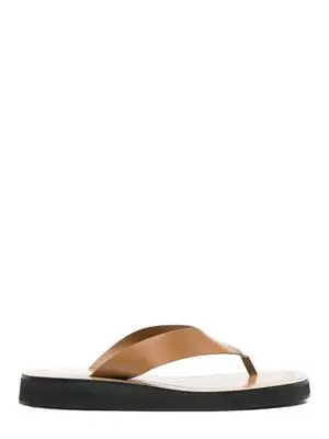 THE ROW Ginza Flat Sandals - Brown