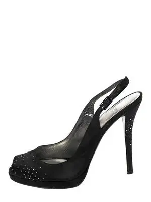 STUART WEITZMAN 120mm Peep-toe Stiletto Heels - Black