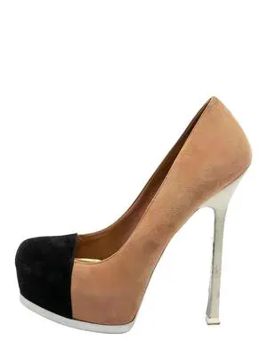 Saint Laurent 145mm Tribtoo Pumps - Brown