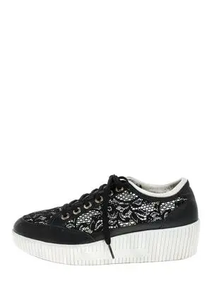 Dolce & Gabbana Lace-panelled Sneakers - Black