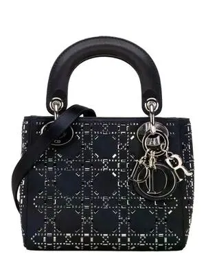 Dior Christian Dior Pre-Owned 2017 Mini Lady Dior Satchel Blue
