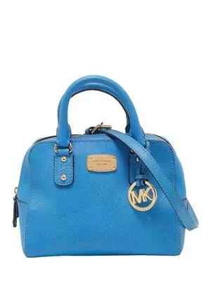 Michael Kors Textural Leather Handbag - Blue
