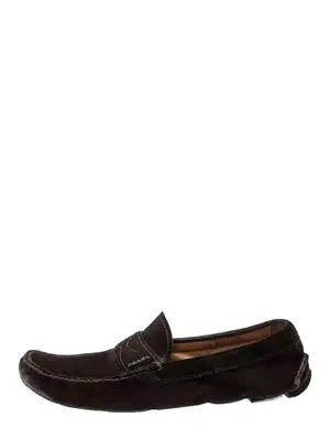 Prada Suede Loafers - Brown