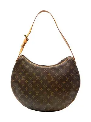LOUIS VUITTON Monogram Croissant Gm Hobo Bag - Brown