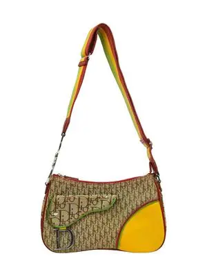 Dior 2004 Rasta Trotter Saddle Bag - Neutrals
