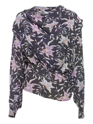 ISABEL MARANT VINTAGE Gathered Blouse - Blue
