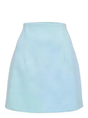 Off-White A-line Mini Skirt - Blue