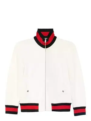 Gucci Web-stripe Bomber Jacket - Neutrals