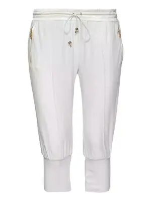 Roberto Cavalli Zip Pocket Drawstring Trousers - White
