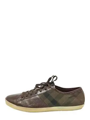 Burberry Leather Sneakers - Brown