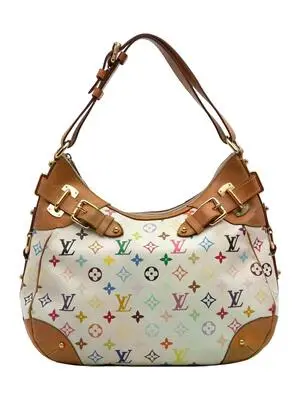 LOUIS VUITTON Monogram Multicolore Greta Hobo Bag - White