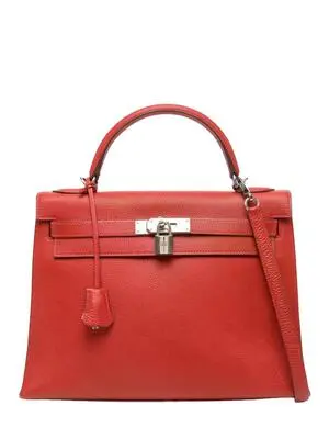 Hermès Kelly 32 Phw Bag - Red