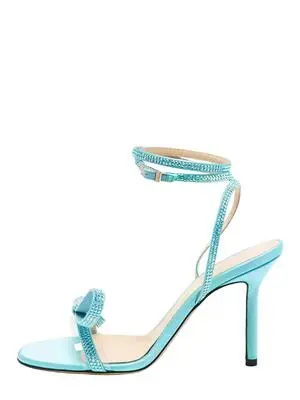 Mach & Mach 90mm Rhinestone-embellished Strappy Sandals - Blue