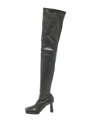 Jacquemus Leather Over-the-knee Heeled Boots - Black