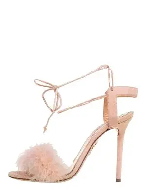 CHARLOTTE OLYMPIA 110mm Salsa Feather-Embellished Sandals