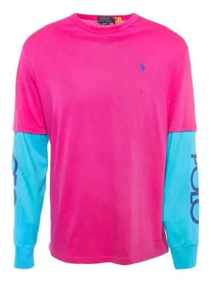 Polo Ralph Lauren Pre-owned Colourblock Long-sleeve T-shirt - Pink