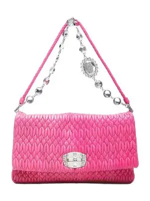 Miu Miu 2010 Matelassé Shoulder Bag - Pink