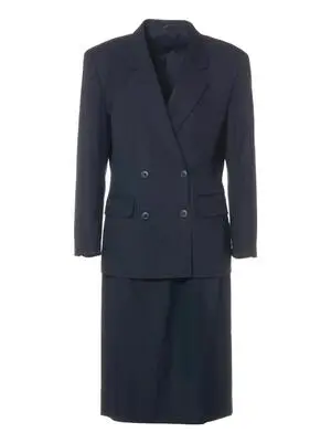 Burberry 1990-2000s Double-breasted Suit - Blue