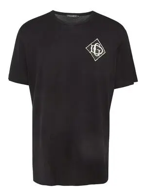 Dolce & Gabbana Logo-appliqué T-shirt - Black