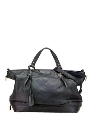 LOUIS VUITTON 2010 Monogram Mahina Stellar Pm Satchel - Black