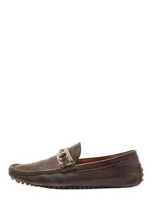 Gucci Leather Loafers - Brown