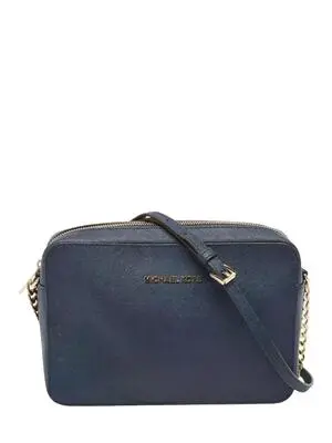 Michael Kors Logo-lettering Crossbody Bag - Blue
