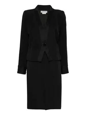 Saint Laurent Circa 1989 Wool Suit - Black