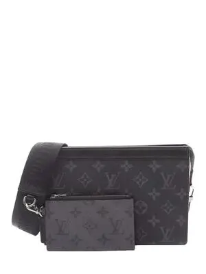 LOUIS VUITTON Monogram Eclipse Gaston Wearable Wallet Crossbody Bag - Black