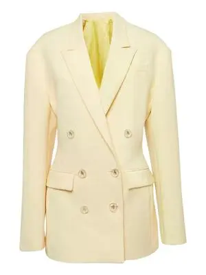 Attico Double-breasted Blazer - Yellow