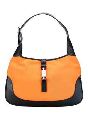 Gucci Canvas Jackie Shoulder Bag - Orange