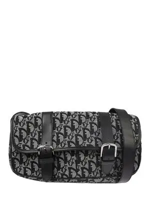 Dior 2003 Trotter Shoulder Bag - Black