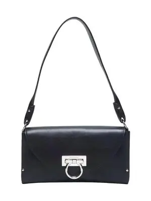 FERRAGAMO Gancini Shoulder Bag - Black