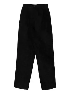 Valentino Garavani 1980s Quilted Trousers - Black
