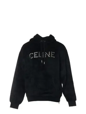 Celine 2022 Stud-embellished Hoodie - Black