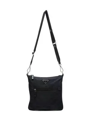 Prada 2000-2015 Nylon Shoulder Bag - Black