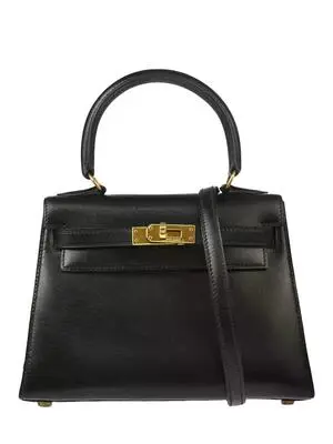 Hermès 1991 Mini Kelly 20 Sellier Tote Bag - Black