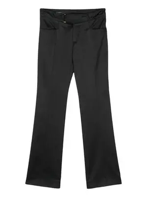 Gucci 2000s Buckle-detail Trousers - Black