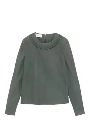 Marni Ruffled-trim Blouse - Green