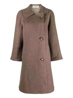 A.N.G.E.L.O. VINTAGE CULT 1970s Single-breasted Wool Coat - Brown