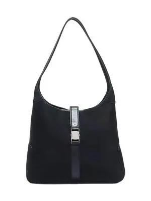 FERRAGAMO Clasp Shoulder Bag - Black