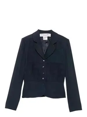 Dior 1990s Button-fastening Jacket - Blue