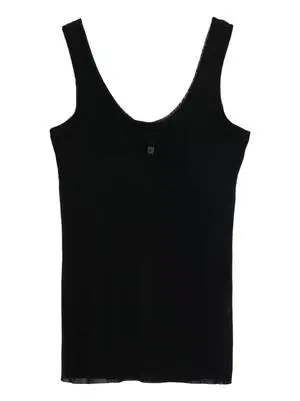 JEAN PAUL GAULTIER 2000s Scoop-neck Tank Top - Black