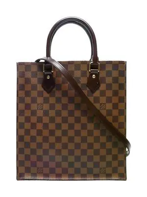 LOUIS VUITTON 2013 Damier Sac Plat Pm Tote Bag - Brown