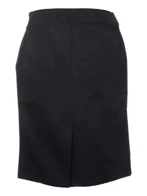 Fendi 2000s Zucchino-pattern Skirt - Black