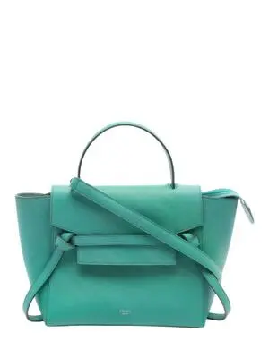 Celine 00's Micro Belt Tote Bag - Green