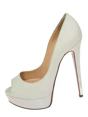 CHRISTIAN LOUBOUTIN Lady Peep 140mm Pumps - White