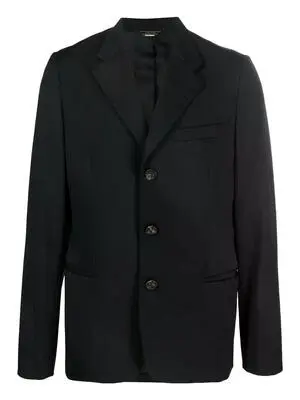 Versace Stepped Lapels Blazer - Black